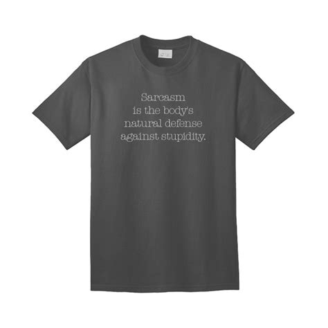Sarcasm Defense Against Stupidity T Shirt Tanga