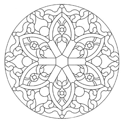 Stained Glass Mandala Coloring Pages Coloring Pages