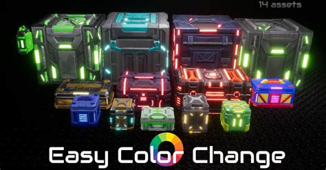 Sci Fi Boxes Props Pack 3d Props Unity Asset Store