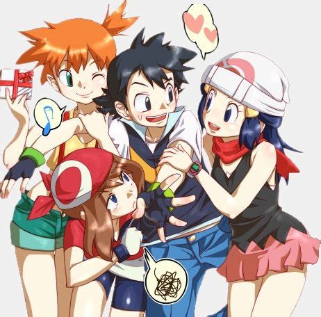 Ash Multiyships Ash S Harem Wiki Pok Mon Amino
