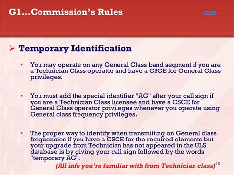Ppt General Licensing Class “g1” Powerpoint Presentation Free