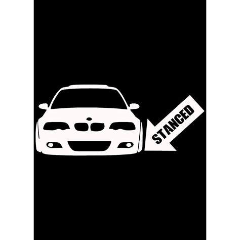 Стикер, BMW E46 Щампован, Бял, 25 см - eMAG.bg