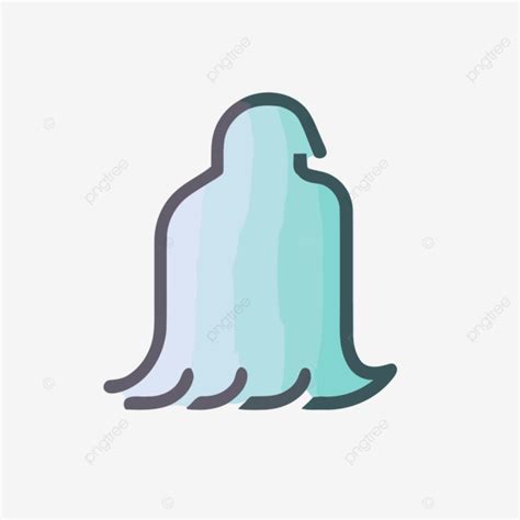 회색 배경에 유령 아이콘 벡터 흰색 배경에 실루엣 유령을 묘사한 직계 아이콘 플랫 아이콘 및 드리블에 의한 벡터 일러스트