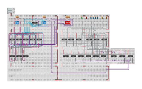 circuit design 4 bit alu tinkercad