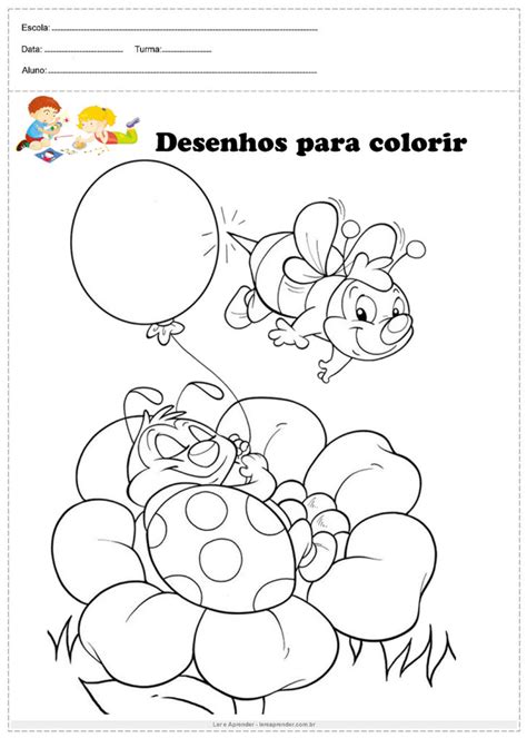 20 Atividades Infantis Desenhos Para Colorir E Imprimir