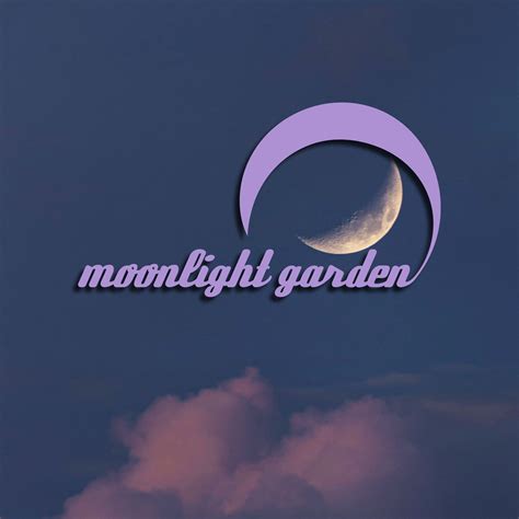 심플한 카페 로고 달빛 정원 로고 디자인 포트폴리오 크몽