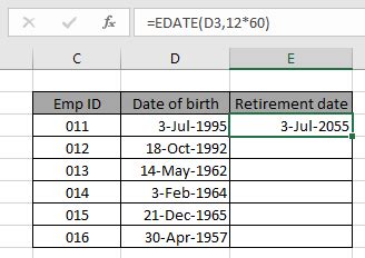 Retirement Date Calculator In Excel
