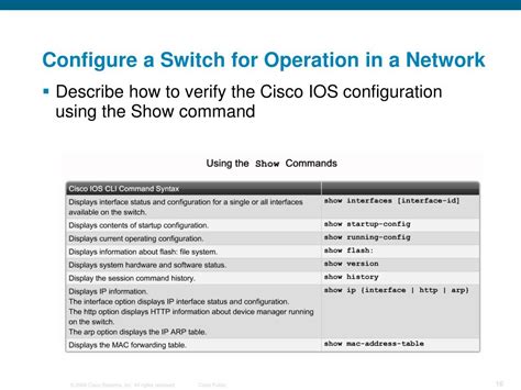 PPT Configure A Switch PowerPoint Presentation Free Download ID 528872