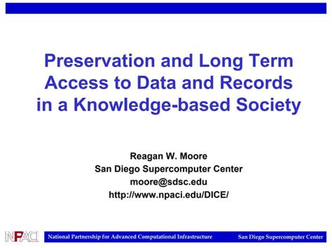 Data Preservation Ppt