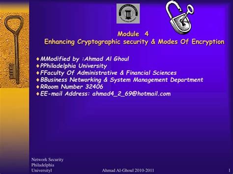 PPT Module Enhancing Cryptographic Security Modes Of Encryption PowerPoint Presentation