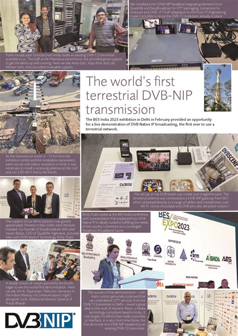 Dvb Brings Live Native Ip Broadcasting Demo To Bes India 2023 Dvb
