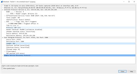 Wireshark Lab Udp V81 고볼