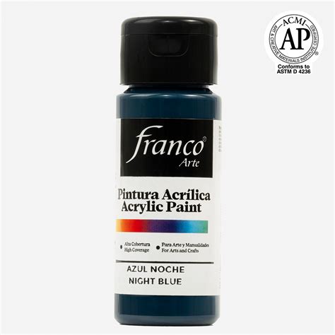 Pintura Acrílica Azul Noche Franco Química