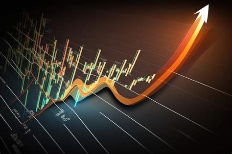 Premium Ai Image Closeup Of A Stock Market Graph Showing A Steady Upward Trend