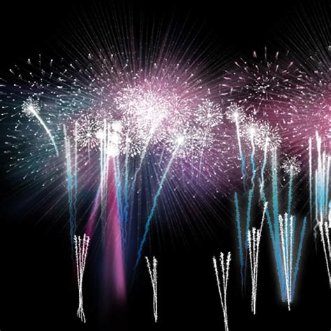 Premium Psd Fireworks In Isolated Background