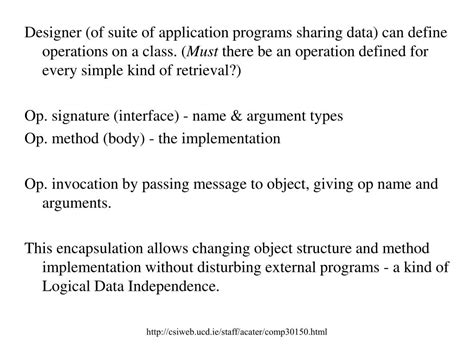 Ppt Object Oriented Data Bases Oodbs Data Model Oodm Prog Langs