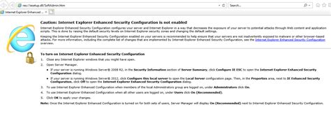 internet explorer i disable ie enhanced security but ie not working