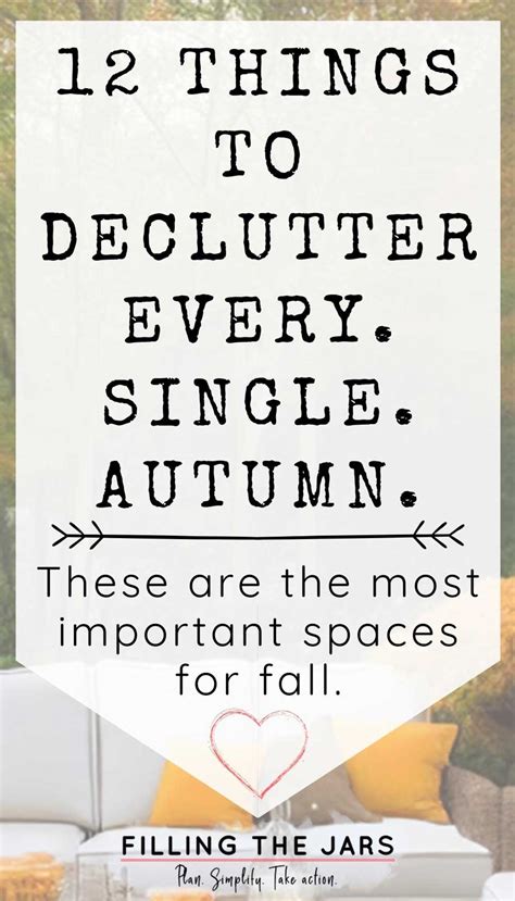 Fall Decluttering Things To Declutter Every Single Autumn Filling The Jars