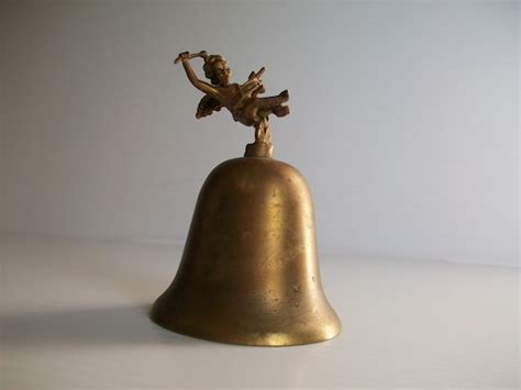 Tiny Vintage Brass Bell Small Angel Bell Vintage By Gtdesigns