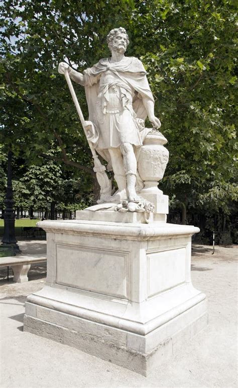 Hannibal The Carthaginian King Statue Of Slodtz 16551726 Stock