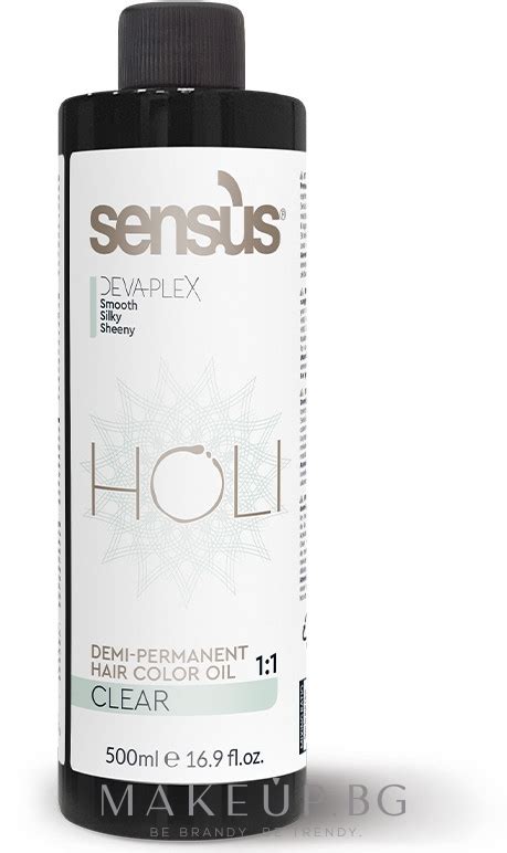 Sensus Holi Demi Permanent Color Oil Clear Течен тонер за коса