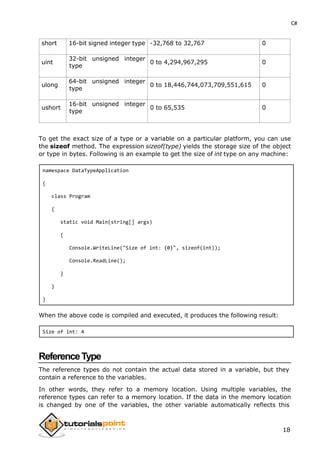 Csharp Tutorial2 PDF