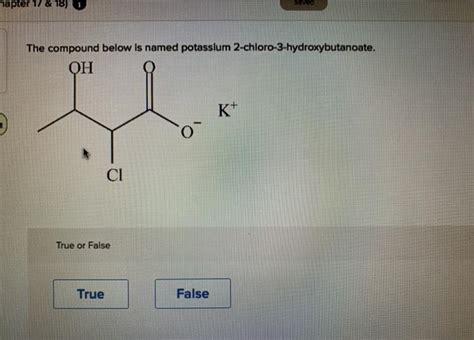 Solved Napter 1and18 Seved The Compound Below Is Named