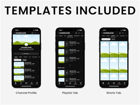Youtube Mockups Editable Canva Template Social Media Mockups Branding Mockup Video Template