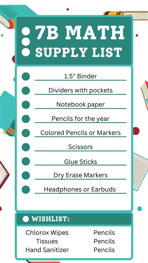 Supply List Tabatha Reese Whitworth Buchanan Middle School