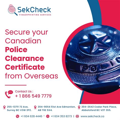 Secure Your Canadian Police Clearance Certificate From Overseas
