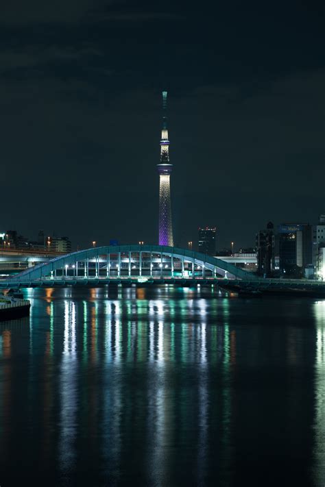 Tapety Japonsko moře město panoráma města noc architektura