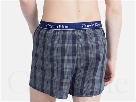 Calvin Klein Ck卡文克萊純棉深色格紋寬鬆內褲平口褲四角褲男內著s M L號 愛coach包包 Yahoo奇摩拍賣