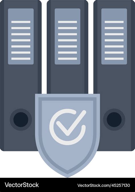 safety folders icon flat file folder royalty free vector