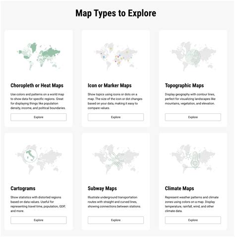 Different Types Of Maps Infogram
