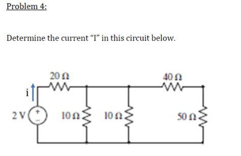 Solved Determine The Current I In This Circuit Below Chegg