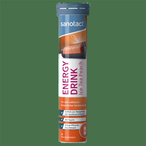 Sanotact Energy Drink Ice Tea Peach Sanotact Group