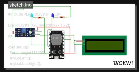 Lcd Screen Wokwi Esp32 Stm32 Arduino Simulator