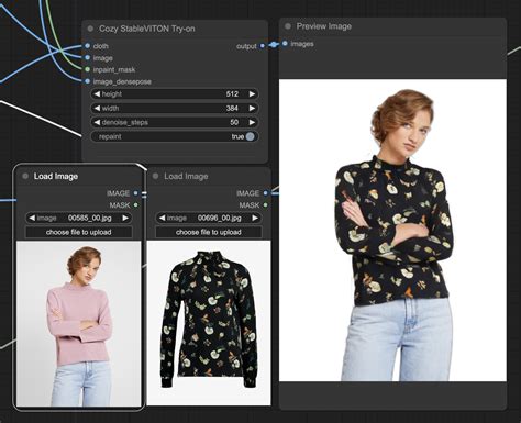 Cozy Clothes Swap Comfyui Node For Fashion Try On With Stableviton