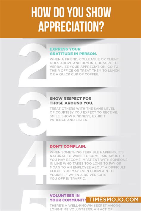 How Do You Show Appreciation Timesmojo