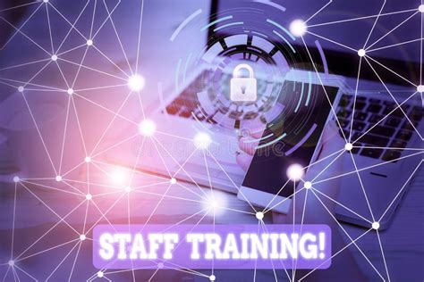 Text Sign Showing Staff Training Conceptual Photo Program That Helps