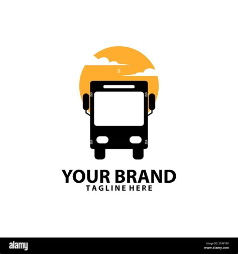 City Shuttle Bus Transportation Logo Desain Vector Stock Vector Image