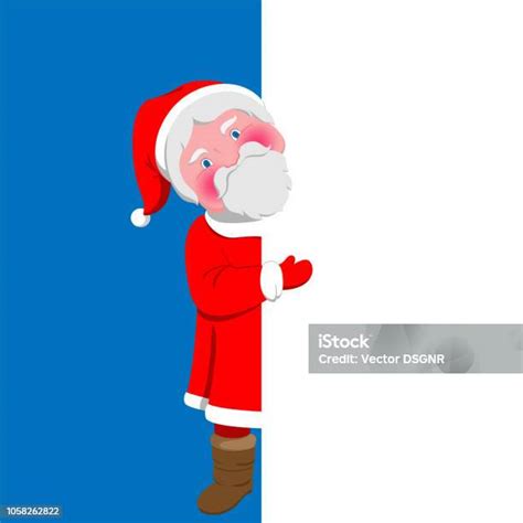 크리스마스 산타 클로스와 복사 공간 포스터입니다 벡터 일러스트 레이 션 Дед Мороз에 대한 스톡 벡터 아트 및 기타 이미지 Дед Мороз 공란 공휴일