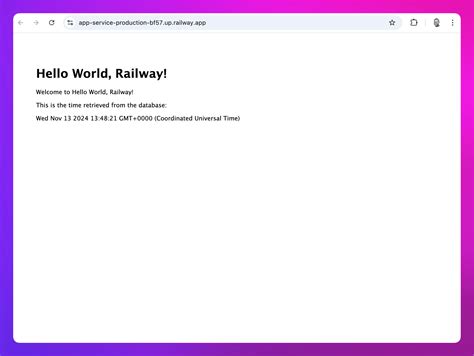 Deploy An Express App Railway Docs