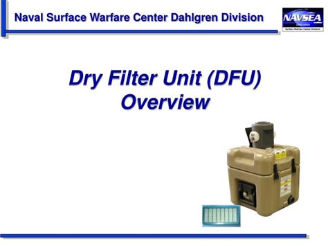 PPT Dry Filter Unit DFU Overview PowerPoint Presentation Free Download ID
