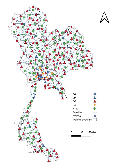 Geographical Distributions Of Gnss Cors And Their Triangulation