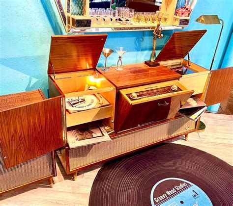 Radiogram Stereo Record Player The Coffee Table Console Book Vintage