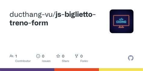 Github Ducthang Vu Js Biglietto Treno Form