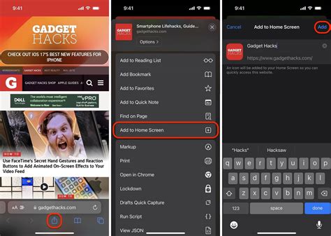 how to add website shortcuts to your iphone s home screen for fast