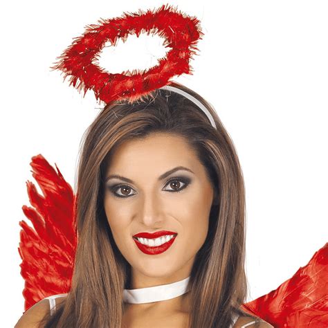 Red Feather Angel Halo