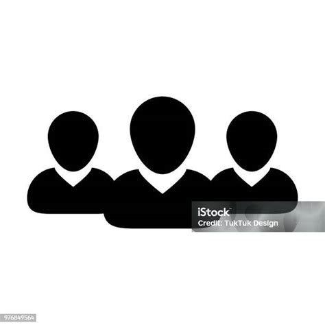 사람의 리더십 아이콘 벡터 남성 그룹 기호 평면 색 문양 그림에서 비즈니스 관리 팀에 대 한 아바타 감독에 대한 스톡 벡터 아트